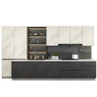 China 18mm Melamine Board Kitchen Cabinet  Modern Kitchen Storage Cabinets for sale