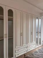 China 15mm Solid Wood Island Modular Black Melamine Kitchen Cabinets Units for sale