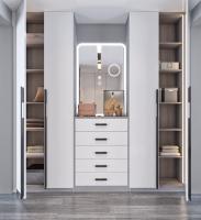 China Living Room Walk In Closet Made Of Particle Board Carcass And Hettich Hardware for sale