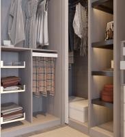 China Living Room Walk In Closet Made Of Particle Board Carcass And Hettich Hardware for sale