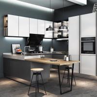 China Door Panel Finish Modern Style Particle Board Kitchen Wall Hanging Cabinet for sale