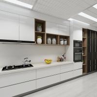 China Carcass Plywood / Modern Kitchen Cabinet with Countertops and Accessories for sale