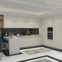 China Modular Kitchen Cupboard Set Cabinet Modern Kitchenette With Sink Melamine for sale