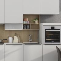 China Modern Kitchen Cabinets Complete Sets Mdf Cabinet Lacquer Painting Cupboard for sale