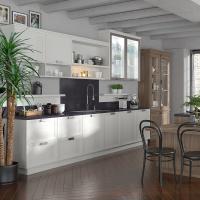 China Kitchen Cabinets With Built-In Appliances 304 Stainless Steel Cabinetry for sale