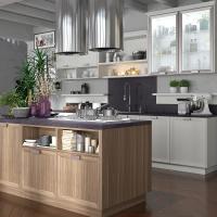 China Kitchen Cabinets With Built-In Appliances 304 Stainless Steel Cabinetry for sale