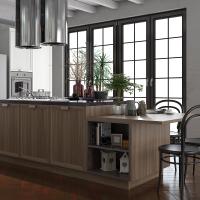 China Kitchen Cabinets With Built-In Appliances 304 Stainless Steel Cabinetry for sale