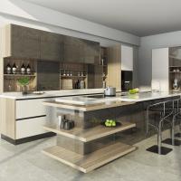 China Wholesale Complete Melamine Kitchen Units Set Modern Cabinet for sale