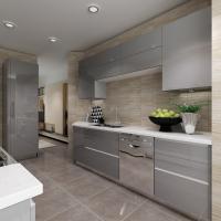 China Modern Island Design Custom Kitchen Cabinets ready to assemble Sets Cuisine for sale