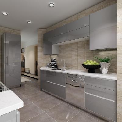 China Modern Island Design Custom Kitchen Cabinets ready to assemble Sets Cuisine for sale