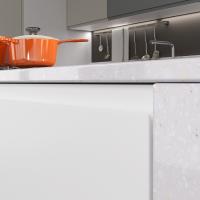 China Standard Kitchen Wall Cabinets Lacquer Door Panel Interior Home Style Villas for sale