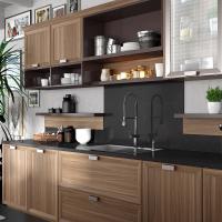 China Furniture Muebles Solid Wood Baratos Kitchen Cabinet Pvc With Accessories Set for sale