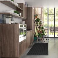 China Modern Design Kitchen Cabinet Stainless Steel Carcase Glass Door MDF PVC for sale