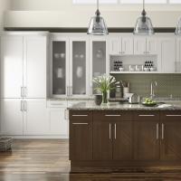 China Manufacture New Popular U Shaped Designs White Modular Modern Kitchen Cabinet for sale