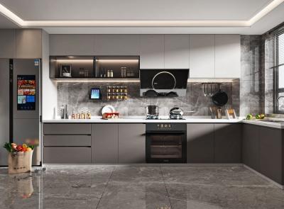 China Mobile Home Aluminum Pvc Board Grade Decoration Kitchen Cabinet Apartment for sale