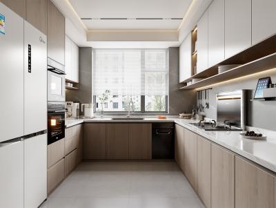 China Furniture Supplier Model Lacquer Cabinet Kitchen With Led Light for sale