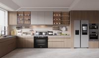 China Furniture Supplier Model Lacquer Cabinet Kitchen With Led Light for sale