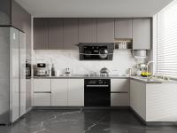 China White Pvc Cabinet Apartment Kitchen Cabinets Solid Wood for sale