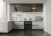 China White Pvc Cabinet Apartment Kitchen Cabinets Solid Wood for sale
