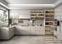 China China Custom Shaker Kitchen Cabinets Plywood MDF Melamine Matte Lacquer Pvc for sale