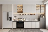 China China Custom Shaker Kitchen Cabinets Plywood MDF Melamine Matte Lacquer Pvc for sale