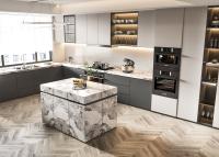 China Modern Designs Small Kitchen Storage Cabinet L Shape Modular Cabinet For Hotel for sale