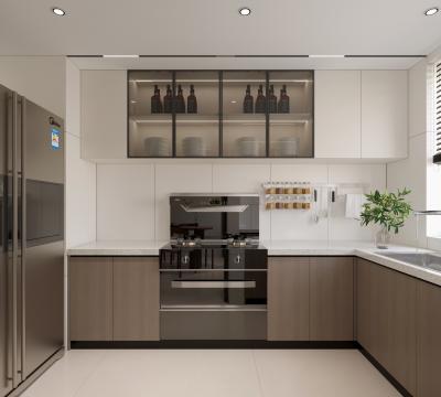 China Unique Custom Gray Matte Painted Kitchen Cabinets For Custom Prefab Houses for sale