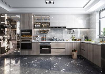 China Luxury Handless High Glossy Lacquer Home Storage Sales Kitchen Cabinets for sale