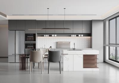 China High End Marble Sintered Stone Glass Lacquer Modern Kitchen Cabinet for sale