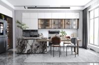 China Modern Integral Kitchen Island Kitchen Island Wood Melamine Kitchen Cabinets for sale