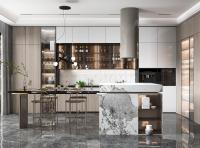 China Supplier Modern Kitchen Cabinet Shaker With Islands  Design Good Strength for sale
