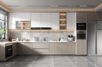 China Standard Moisture-Proof Board Shaker Insert Frame Solid Wood Kitchen Cabinet for sale