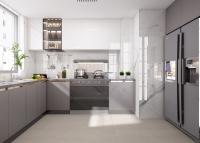 China Modern American Style Solid Wood Kitchen Cabinets Luxury Kitchen Cabinets for sale