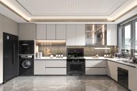 China Modern American Style Solid Wood Kitchen Cabinets Luxury Kitchen Cabinets for sale