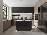 China Modern Slab Kitchen Cabinets Plywood Furniture Corner Wall Cabinets for sale