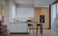 China Modern Slab Kitchen Cabinets Plywood Furniture Corner Wall Cabinets for sale