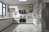 China Ready To Assemble Luxury Kitchen Cabinet Modern Cabinet Furniture Set for sale