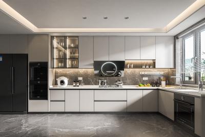 China Whole House Interior Furniture Custom  Waterproof Lacquer Kitchen Cabinet for sale