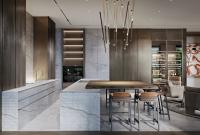 China Luxury High End Cupboard Plywood Closet Kitchen Cabinet Modern Furniture for sale