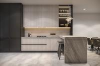 China Luxury High End Cupboard Plywood Closet Kitchen Cabinet Modern Furniture for sale