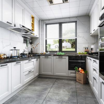 China Furniture Cabinet Set Kitchen Cabinet With Stove Modern Quartz Stone for sale