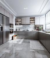 China Modern Kitchen Design And Modular Kitchen Cabinets Graphic Design Melamine Board for sale