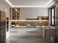 China Mdf Material Modern Design Assembled Kitchen Cabinets With Accessories for sale