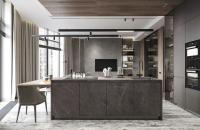 China Wood Cabinets Kitchen  Furniture Modern Cupboard Custom Cabinetry Manufacturing for sale