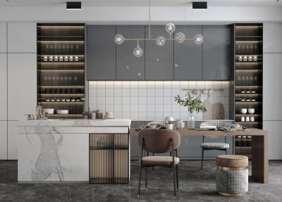 China Custom Furniture Solid Wood Design Cabinet Furniture Kitchen Cupboard Cabinets for sale