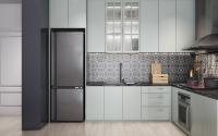 China Luxurious  Kitchen Cabinets Open Space With Shaker Panel For Apartment for sale