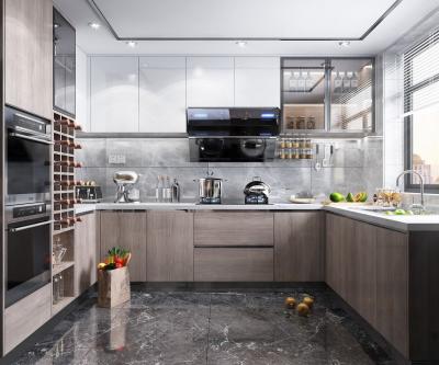 China Modern Style White Gray Blue Wooden Furniture Shaker Style Kitchen Cabinets for sale