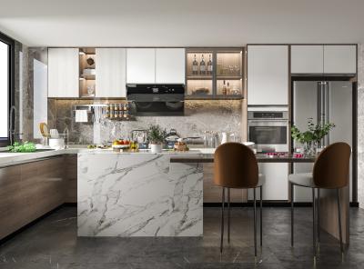 China Kitchen Furniture Full Lacquer Kitchen Cabinets  for Apartments for sale