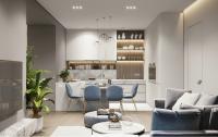 China Customized Modern Kitchen Cabinet with Veneer Door Finish and HardWare Options for sale