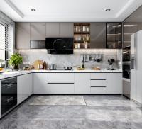 China Customizable Plywood Doors Cabinet Moduar Kitchen Furniture Design Wood Lacquer for sale